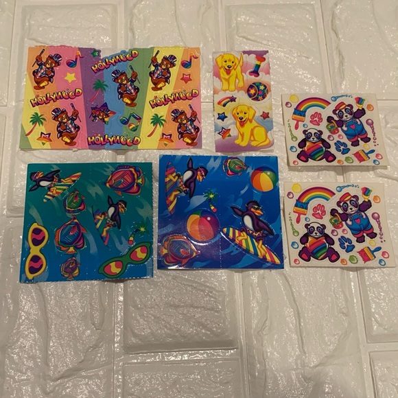 Lisa Frank | Other | Vintage Lisa Frank Sticker Sheet Lot | Poshmark